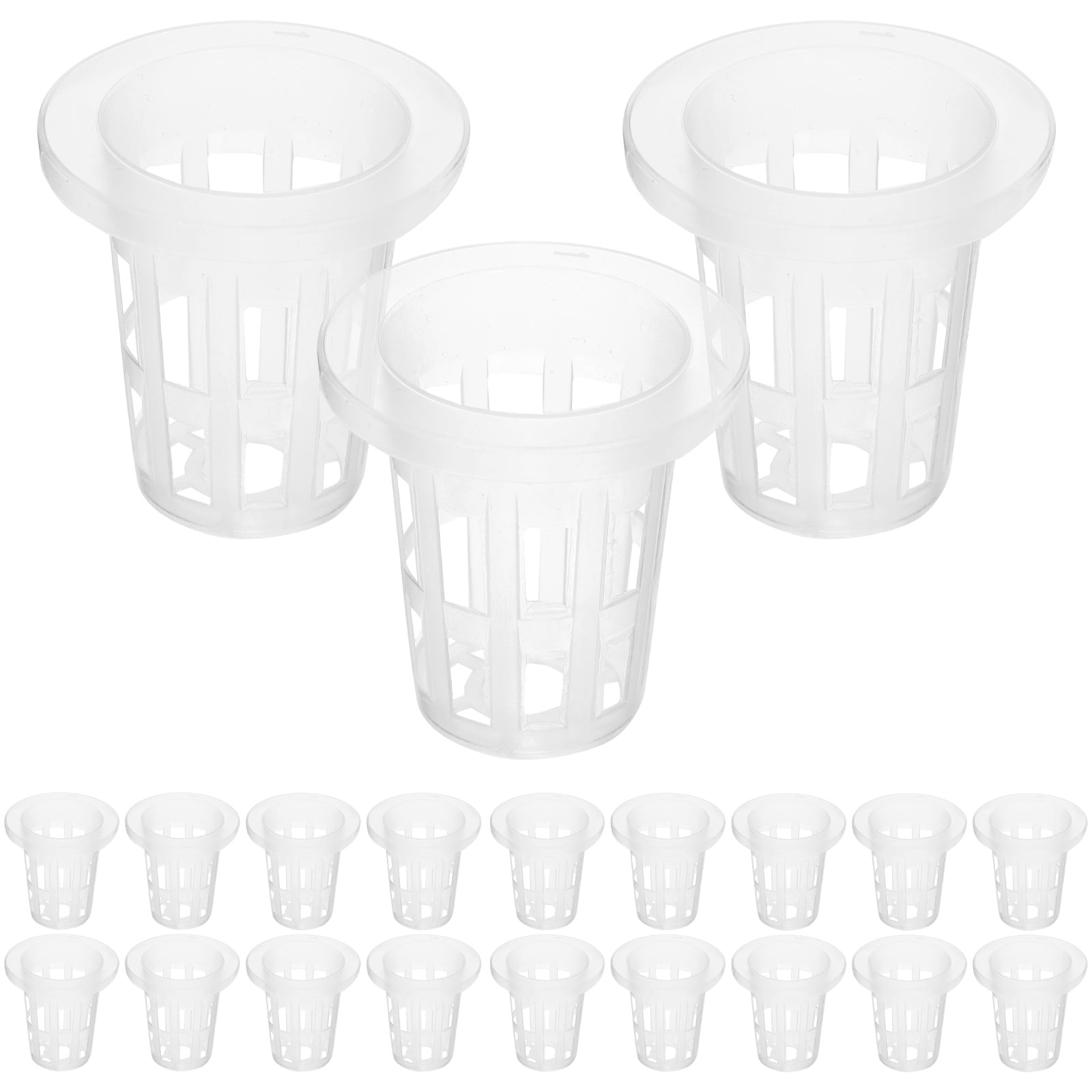 USEOSITY 50Pcs Hydroponic Net Pots Baskets for Hydroponics Slotted Mesh ...