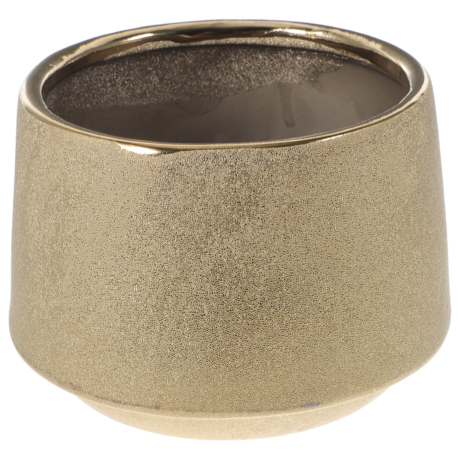USEOSITY Ceramic Flower Pot Round Cactus Planter Plant Container Small ...