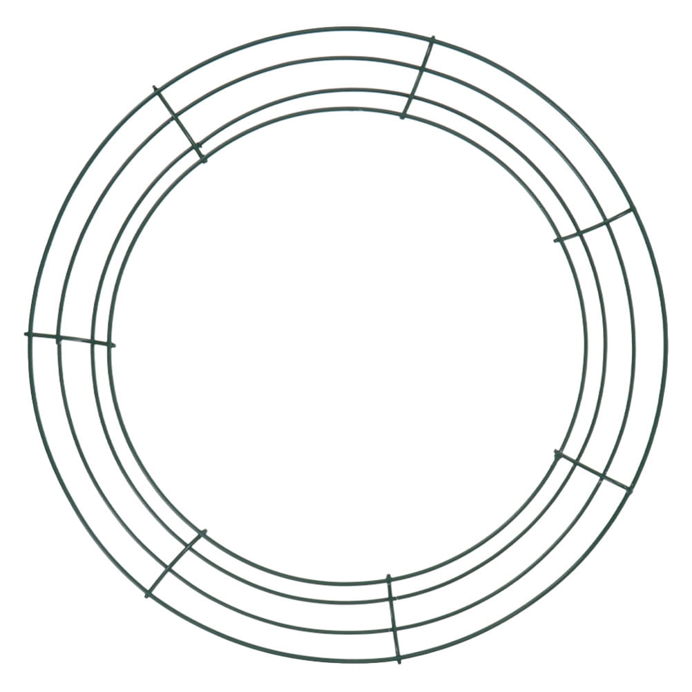 USEOSITY DIY Metal Wreath Frame Flower Garden Easter Round Shaped Metal ...