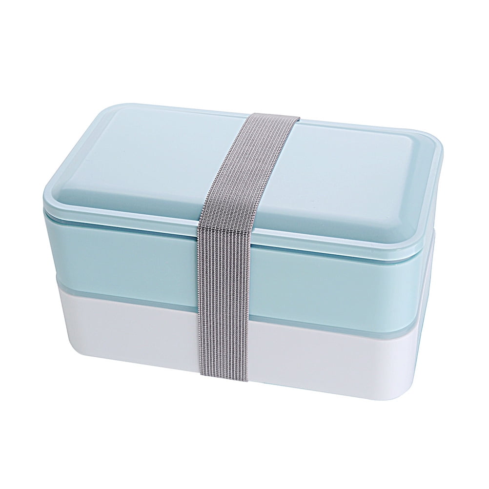 USEOSITY Japanese Bento Microwave 2 layers Container Stackable Bento ...