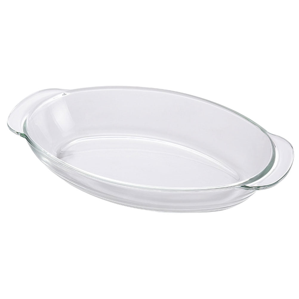 USEOSITY Kitchen Glass Food Plate Microwave Oven Plate Glass Serving ...