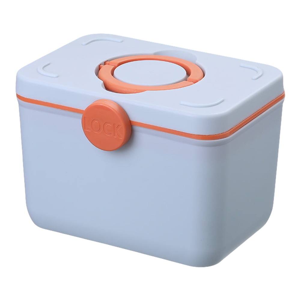 USEOSITY Plastic Medicine Case Portable Compartment First Aid Medicine ...
