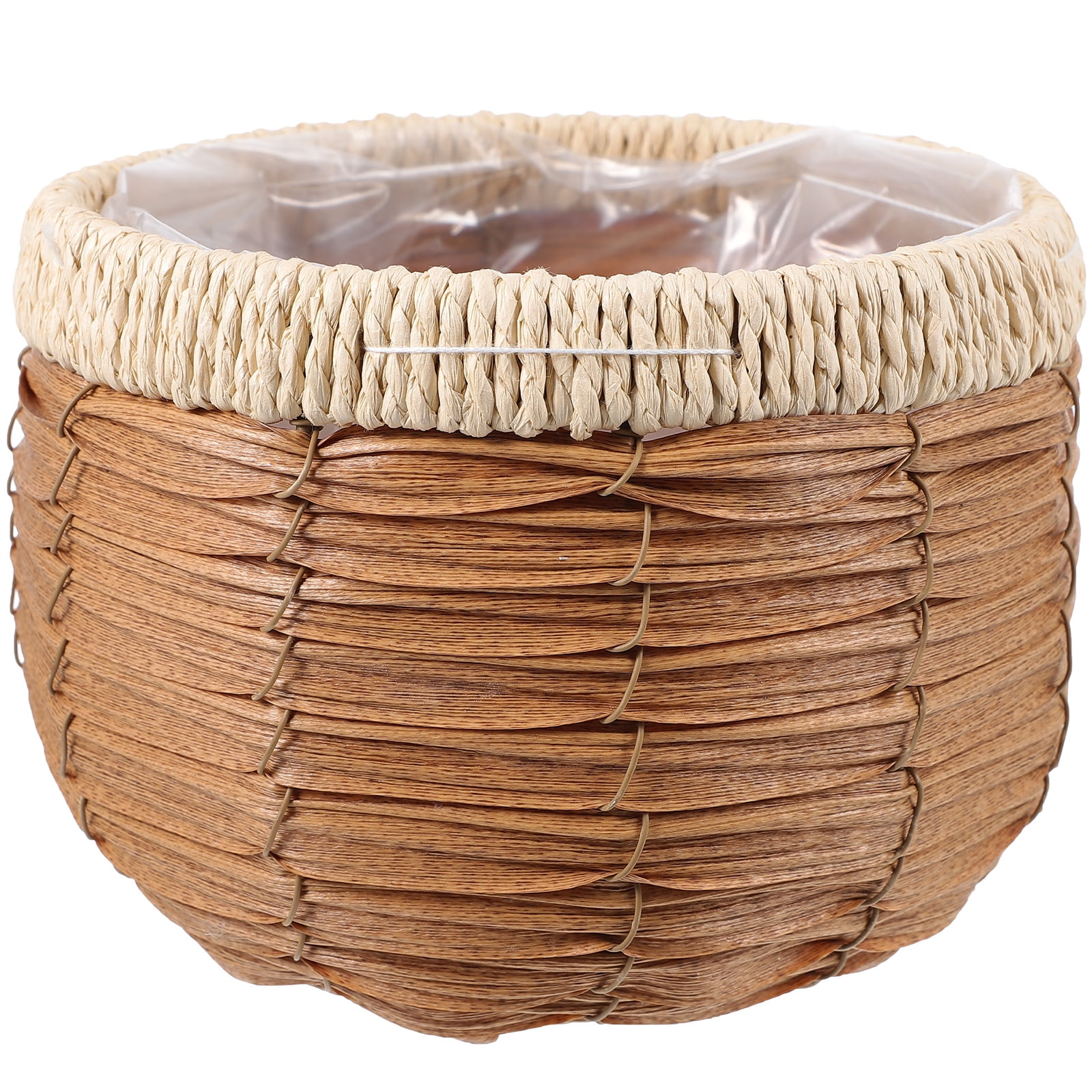 USEOSITY Woven Planter Basket Handwoven Plant Pot Container Farmhouse ...