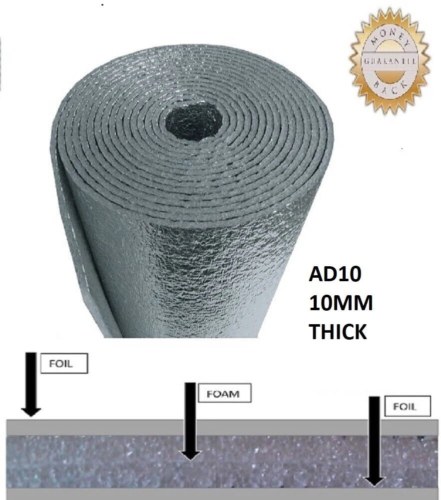 USEP 10m Total Plus Reflective Insulation Roll Foam Core Radiant ...