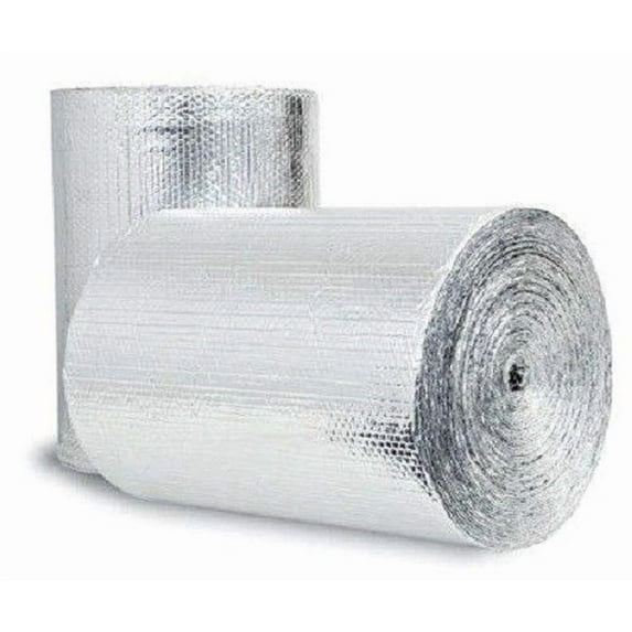 USEP 12 in. x 5 ft. Double Reflective Insulation SPIRAL Duct Pipe HVAC ...
