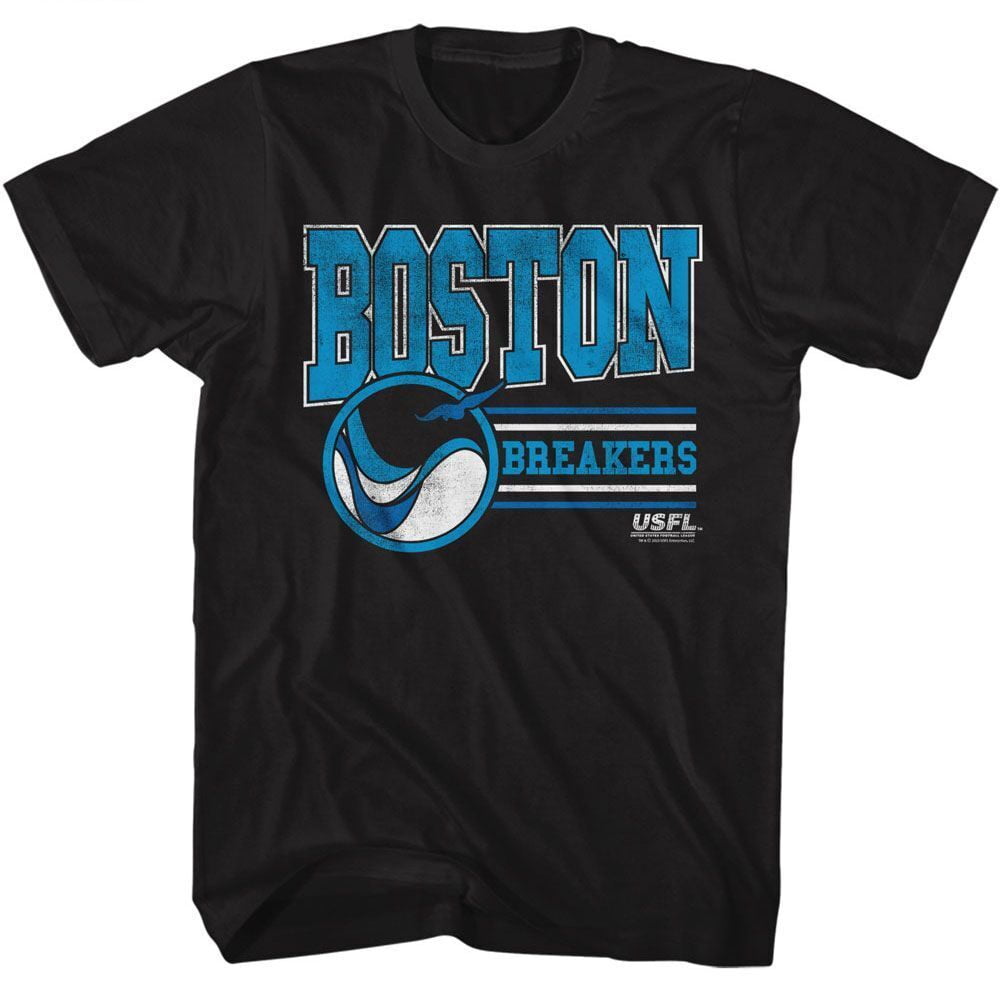USFL Boston Breakers Football Black Brands Shirt - Walmart.com