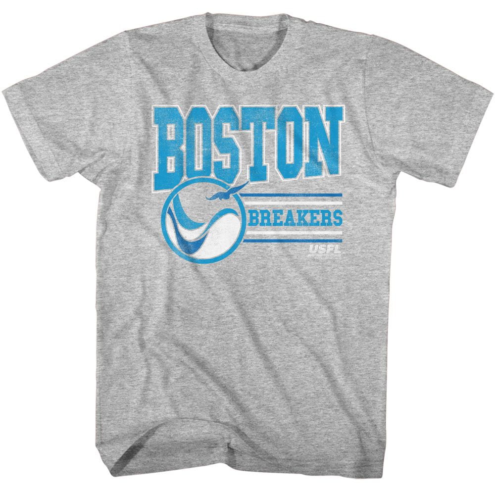 USFL Boston Breakers Gray Heather Adult S/S Tshirt 3Xl - Walmart.com