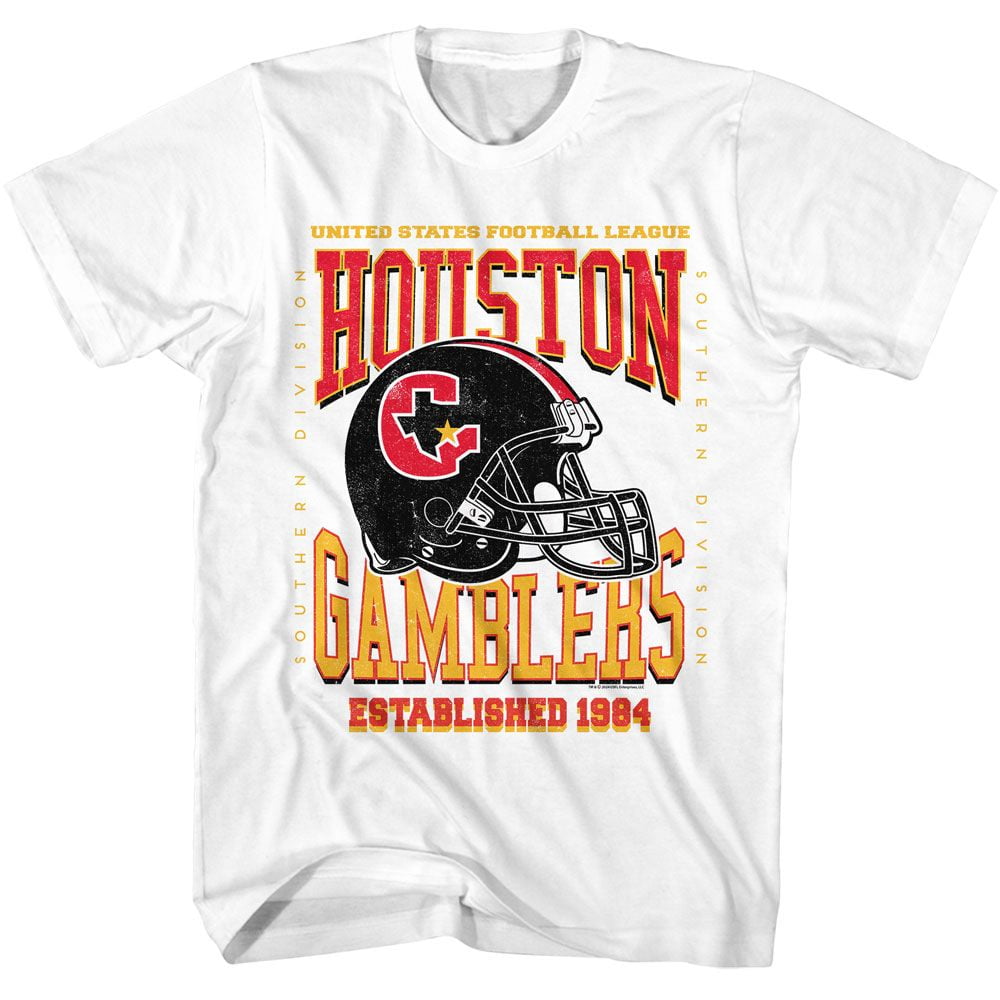 USFL Houston Gamblers White T-Shirt - Walmart.com