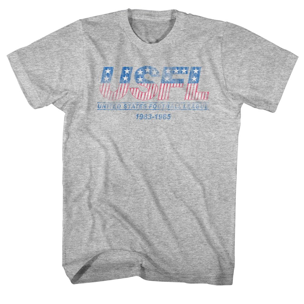 USFL Logo Gray Heather Adult S/S Tshirt S - Walmart.com
