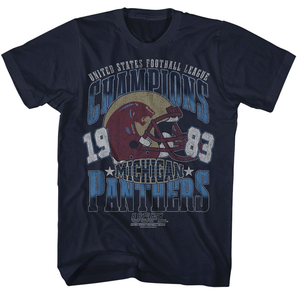USFL Panthers Champions 83 Navy Adult S/S Tshirt 3Xl - Walmart.com