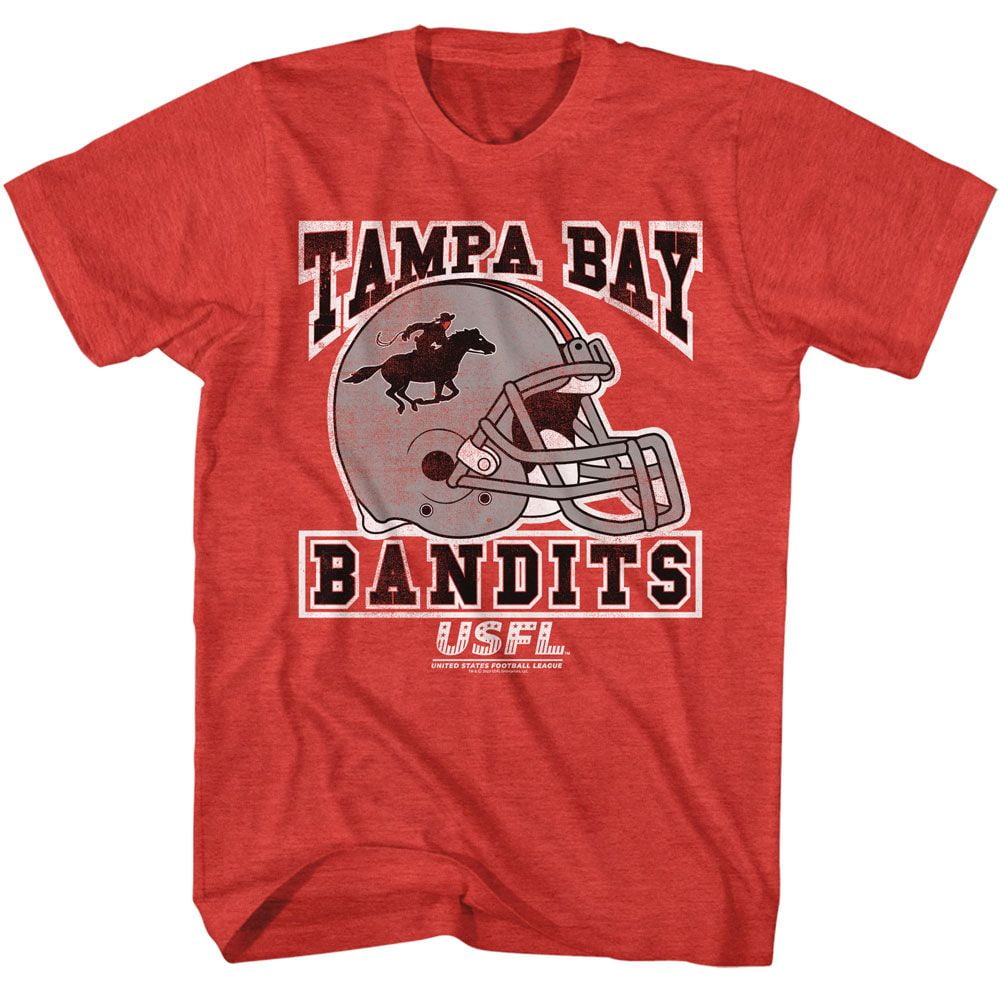 USFL Tampa Bay Bandits Red Heather Adult T-Shirt - Walmart.com