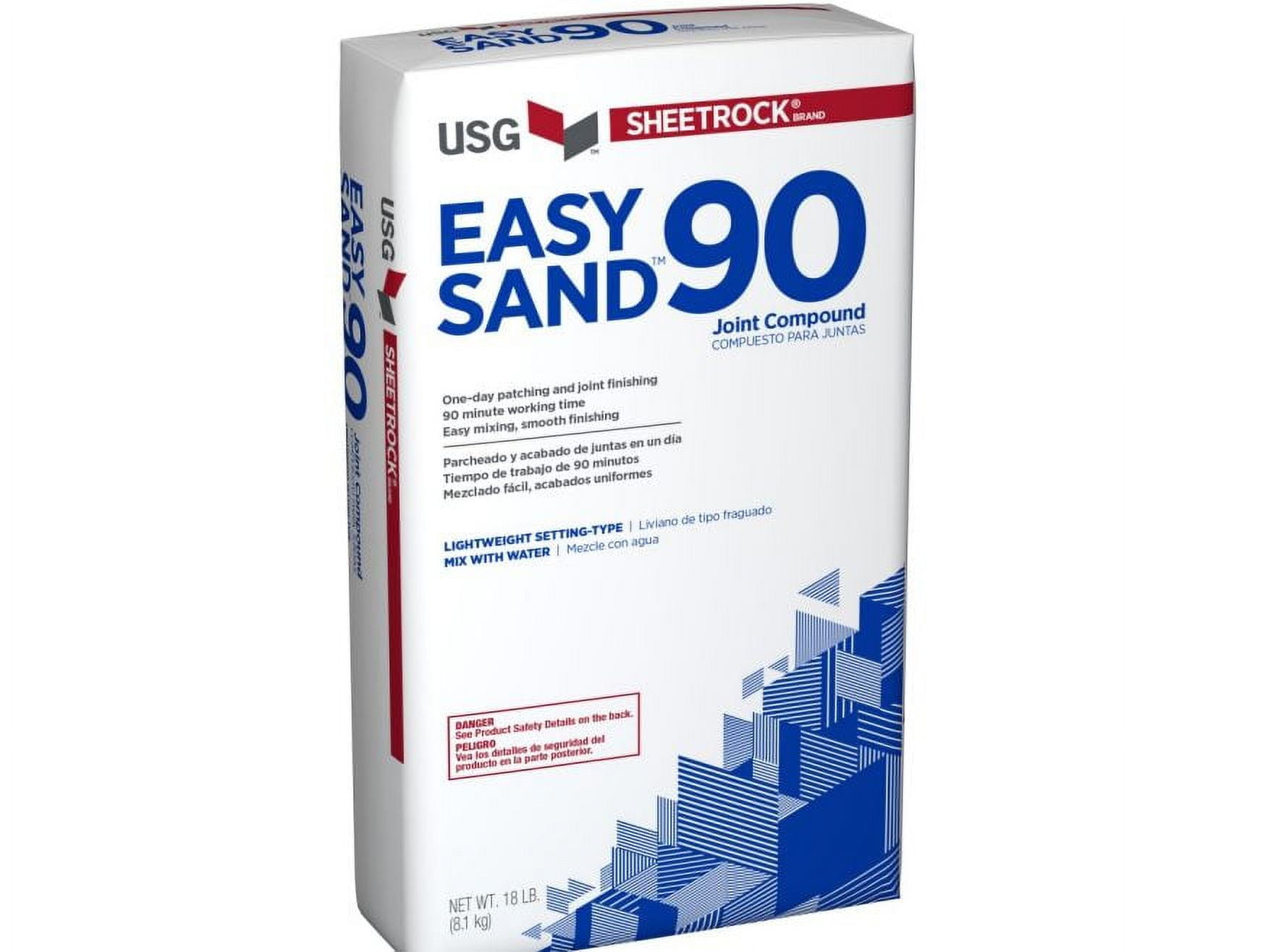 USG 384211060 18Lb Bag Easy Sand 90 Min Joint Compound Powder - Walmart.com