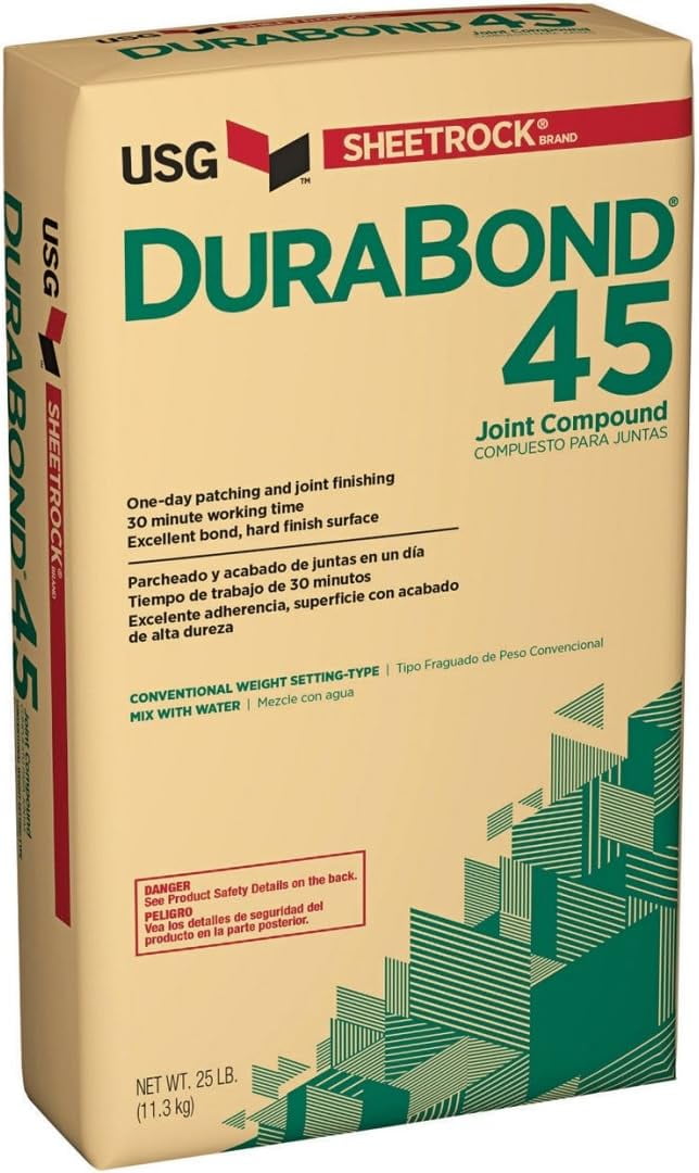 USG Series 381110060 25Lb Bag Durabond 45 Min Joint Compound Powder, 25 ...