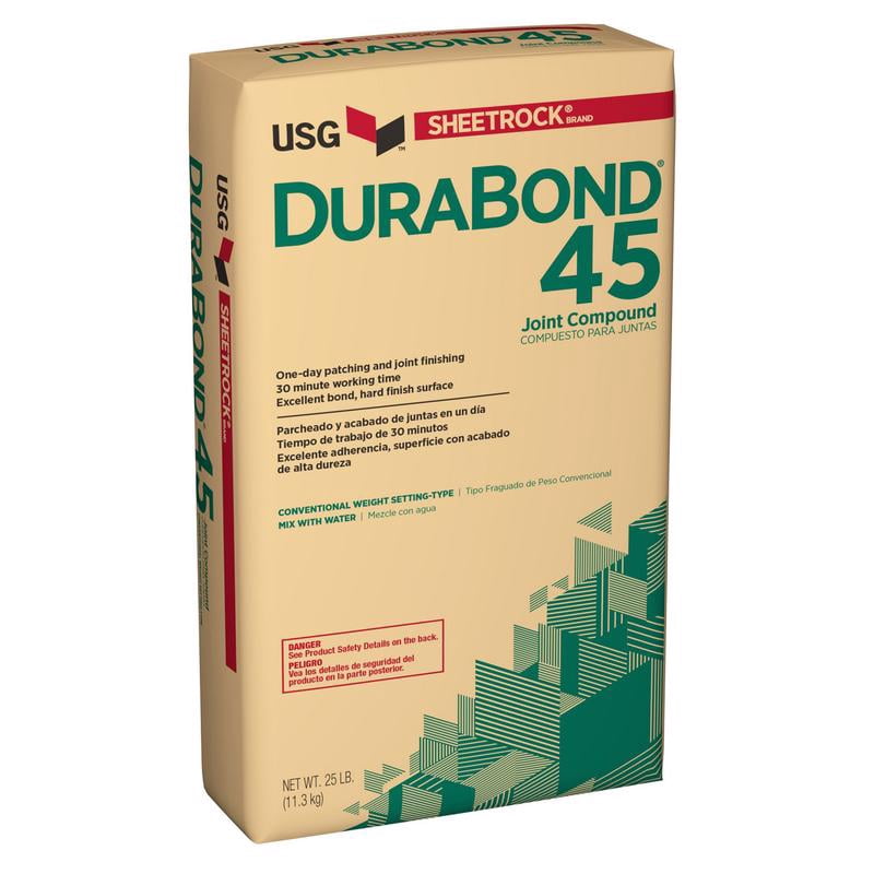 Sheetrock DuraBond 45 Joint Compound, Chemically Hardening, 25 lb ...