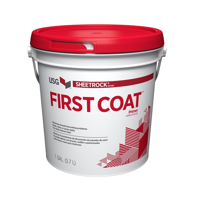USG Sheetrock First Coat Primer, Flat White Latex, 1 Gal, Interior ...