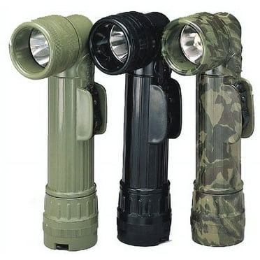 Tactical Strong Military-Grade Angle-Head D-cell Flashlight with Extra ...