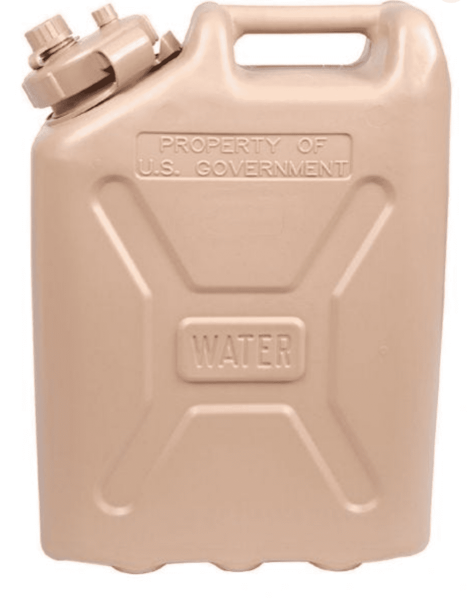 USGI Plastic Water Can, 5 gallon, Desert Sand - Walmart.com