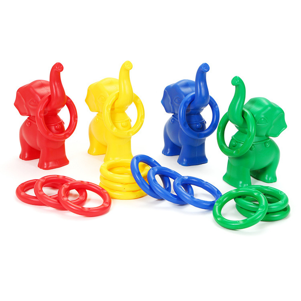 USHOBE 1 Set Childrens Throwing Toys Elephant Rings Toss Game in Yellow ...