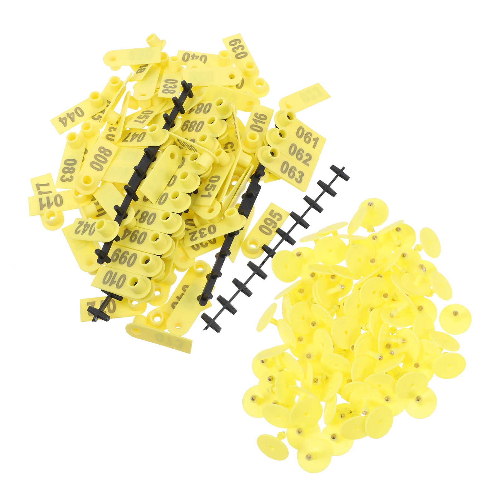 USHOBE 100Pack Rectangle Marking Ear Tags for Cattle Sheep Pigs ...