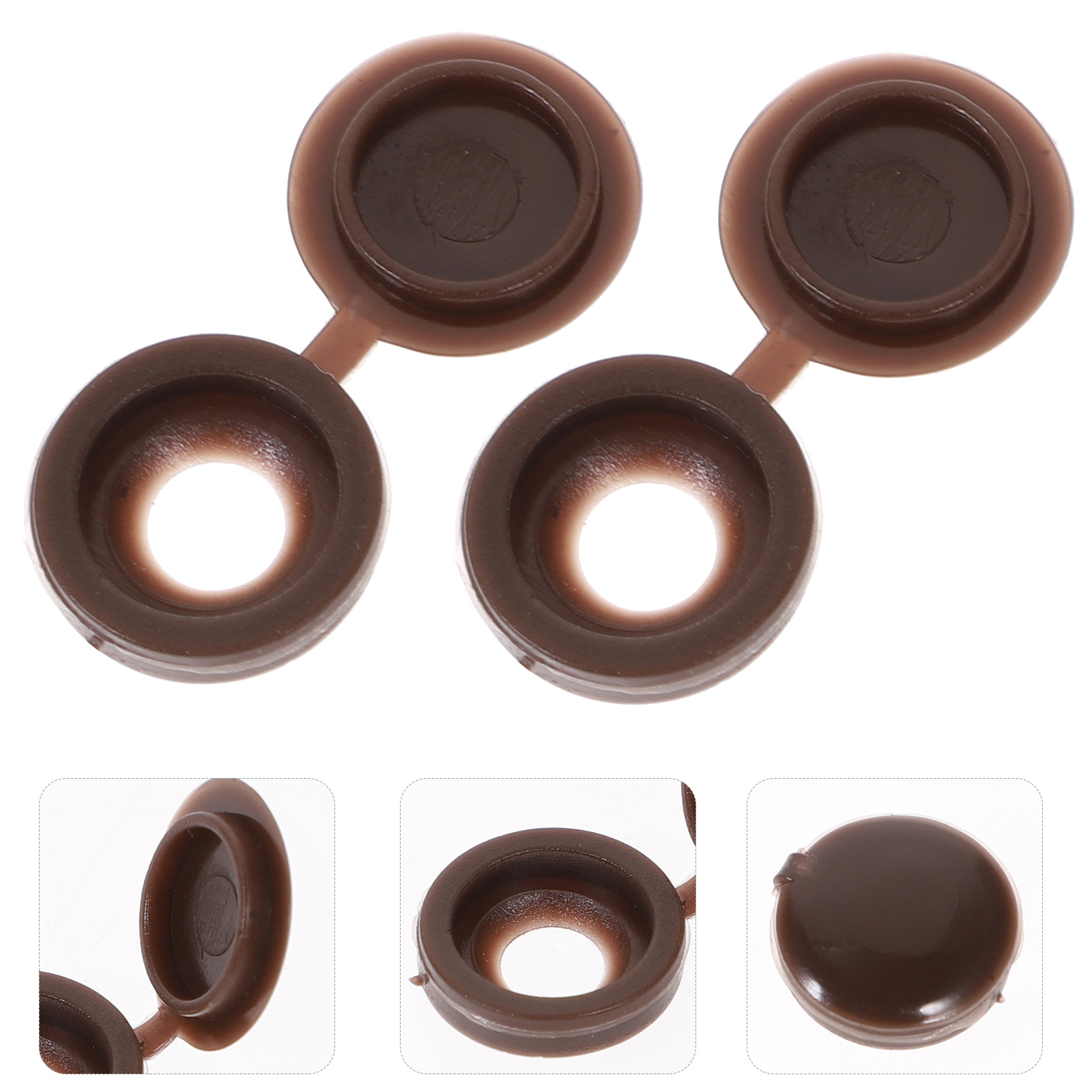 USHOBE 100Pcs PP Plastic Screw Hole Covers for Home Use and DIY ...