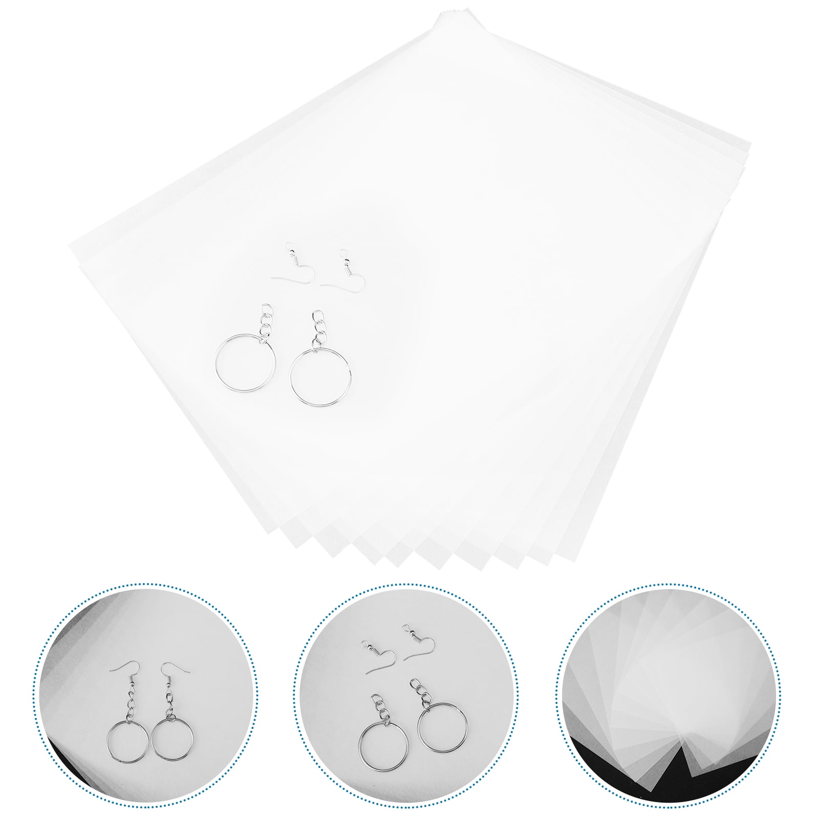 USHOBE 10Pack Heat Shrink Sheet Kit 14.5 x 20 x 0.01 Keychain Making ...