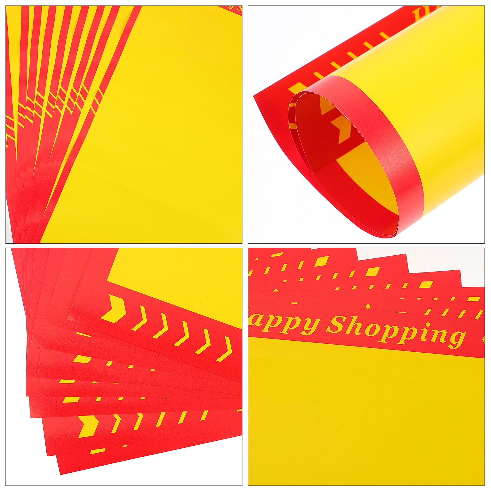 USHOBE 10Pack Price Display Signs Creative Shape Red Yellow for Retail ...