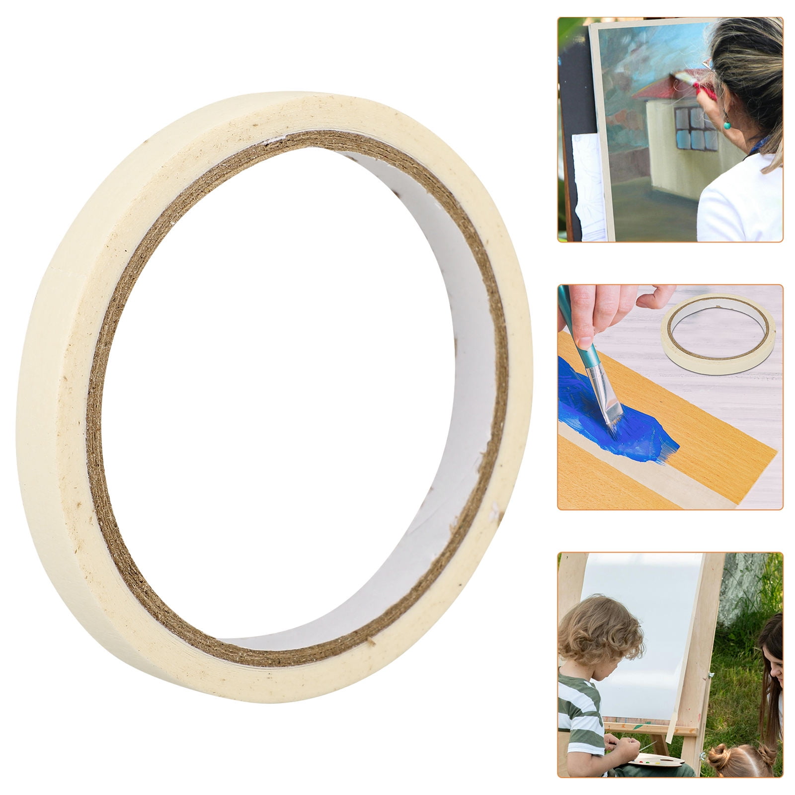 USHOBE 10rolls Paper Masking Tape Residue Adhesive For Wall Painting ...