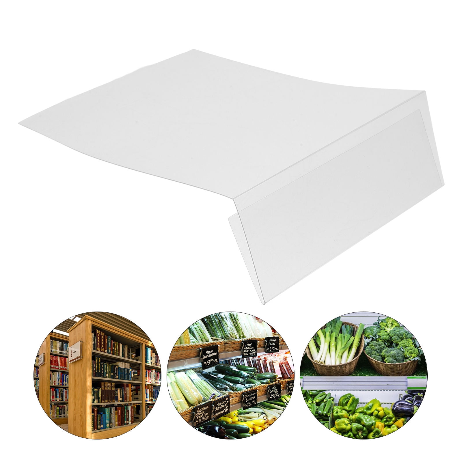 USHOBE 12Pcs Transparent PVC Price Card Holder for Retail Countertop ...