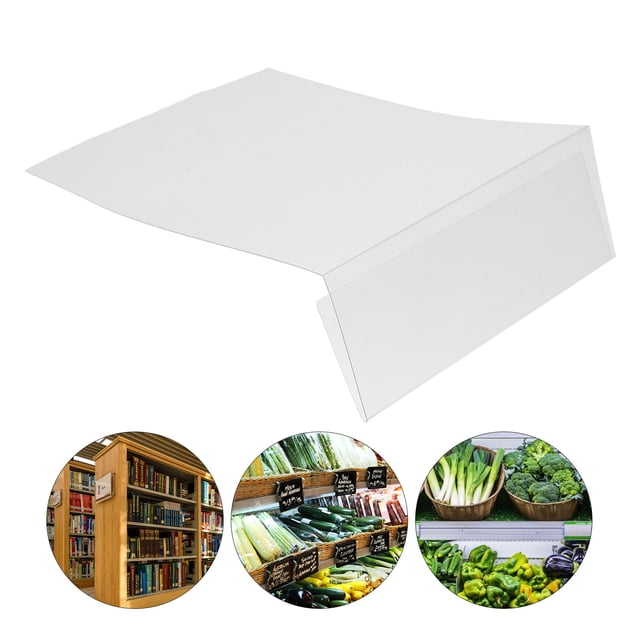 USHOBE 12Pcs Transparent PVC Price Card Holder for Retail Countertop ...