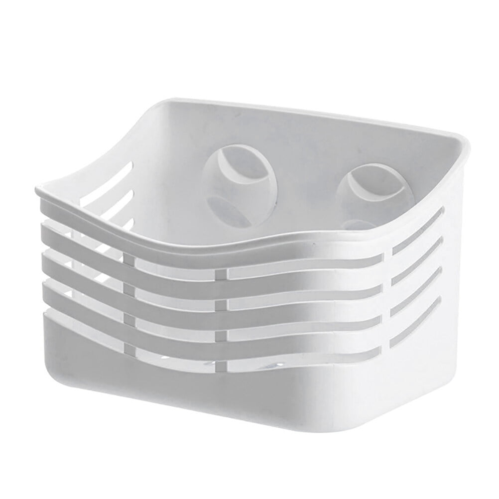 USHOBE 1Pack Bathroom Shelves Shower Wall Shelf White Plastic ...