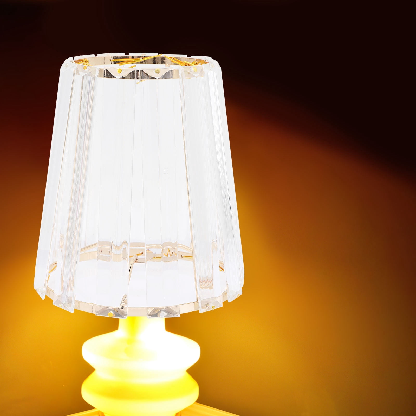 USHOBE 1Pack Iron Crystal Small Lamp Shades For Table Lamps Light ...