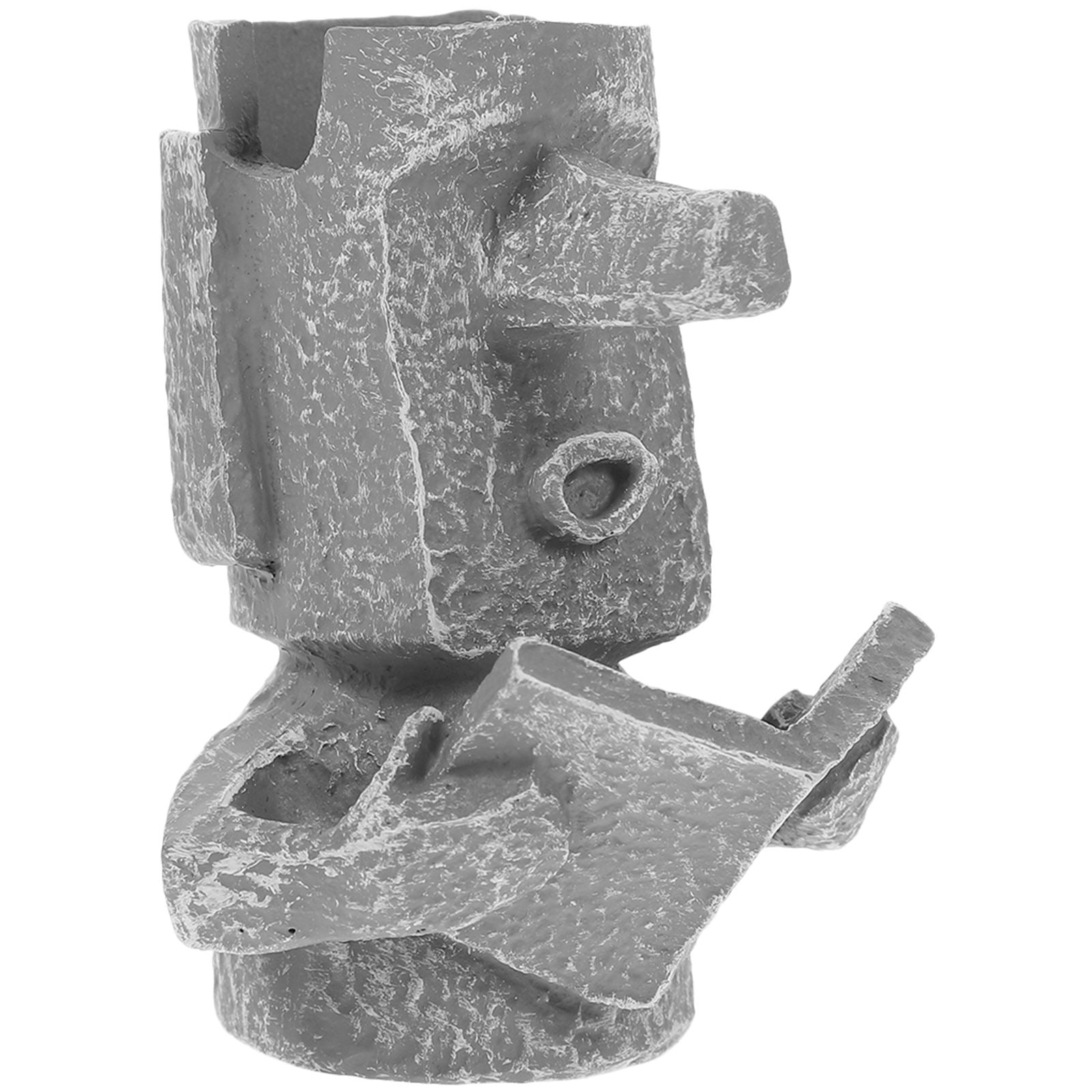 USHOBE 1Set Moai Statue Head Eyewear Stand Rests Resin Made Theme ...