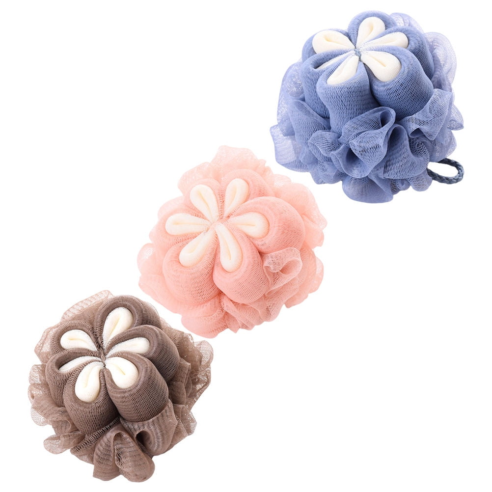USHOBE 3Pcs Shower Sponge Loofah Small Size for Women and Children in ...