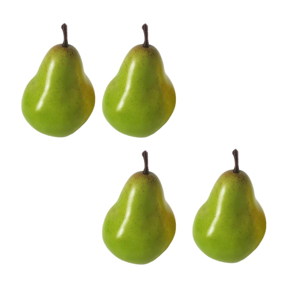 USHOBE 4Pcs Fruit Decoration Pear-shaped Realistic Home Decoration ...
