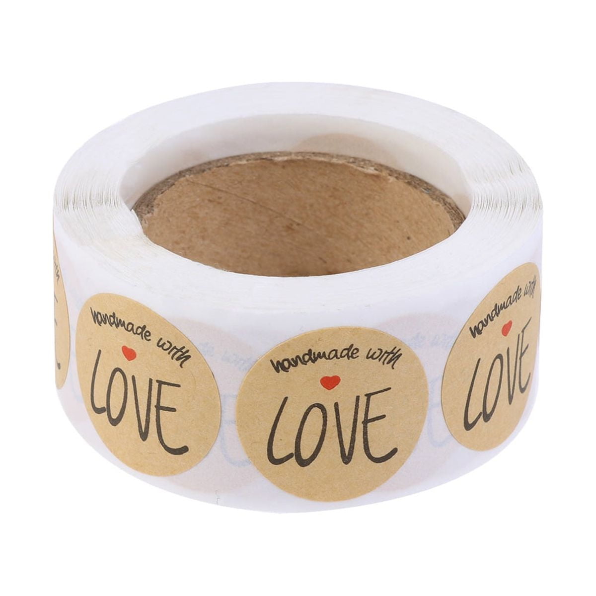 USHOBE 500 Sheets Round Multi-Colored Kraft Paper Sticker Labels for ...