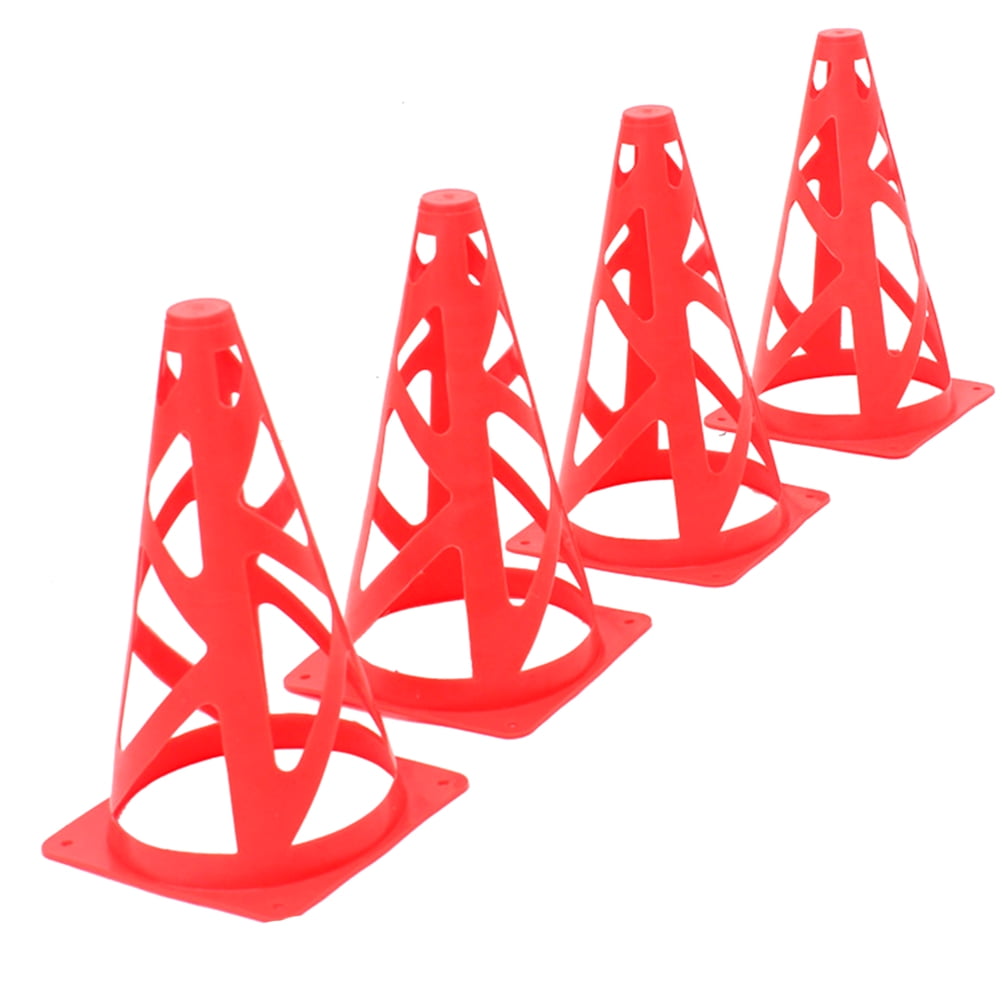 USHOBE 6Pack Red Plastic Sports Cones for Soccer Football Training Spot ...