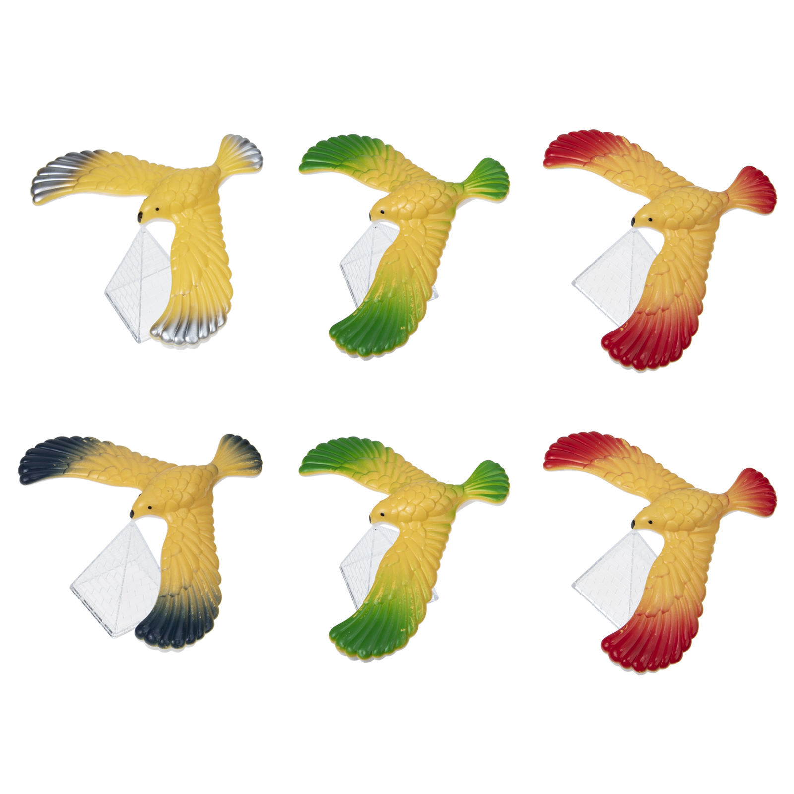 USHOBE 6Pcs Clockwork Toys Assorted Color Metal Winding Function ...