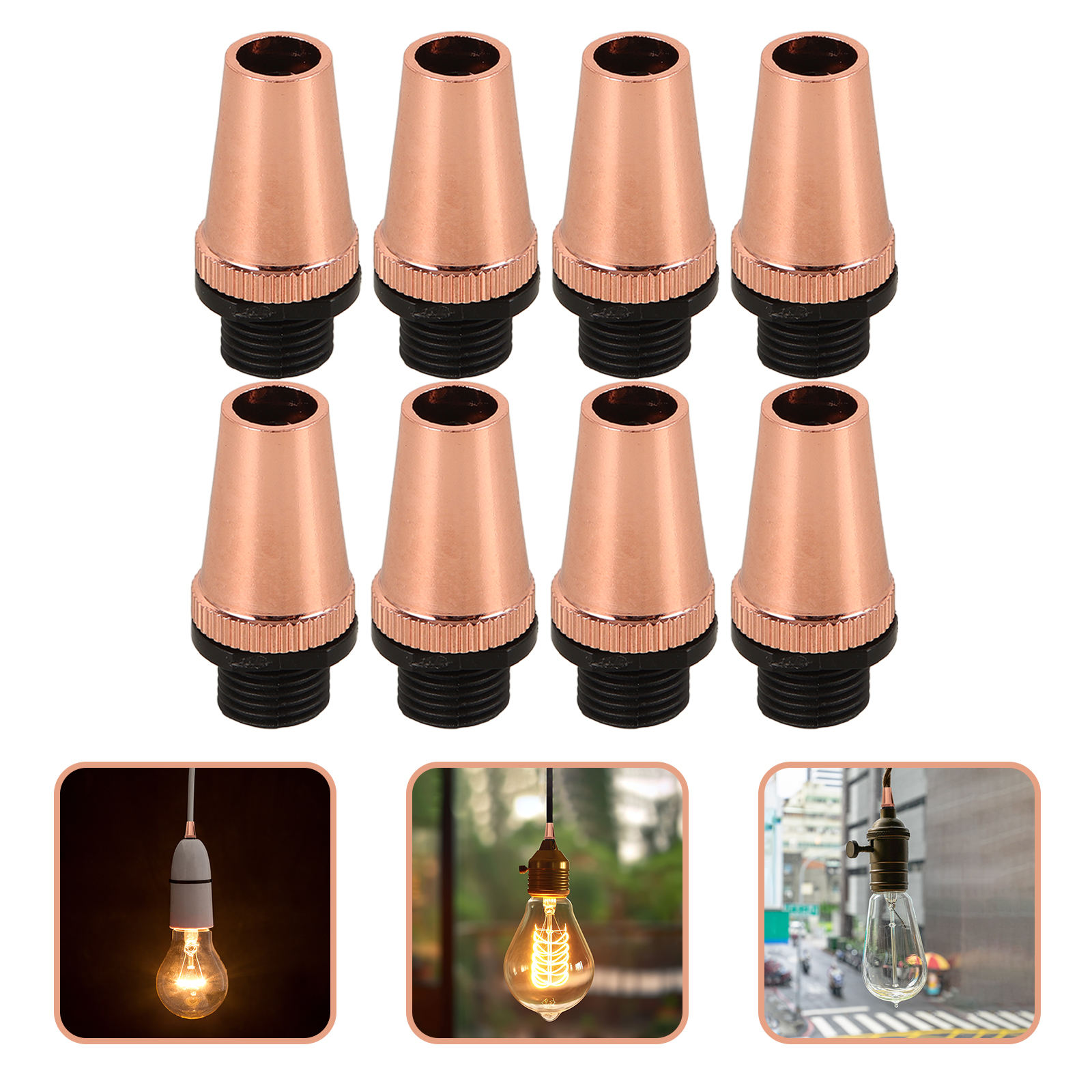 USHOBE Cable Strain Relief 8Pcs in Copper for Wire Management in Rose ...