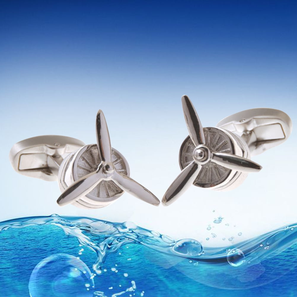 USHOBE Cuff Link Shirt Men Copper Silver 1 Pair Classic Steady Wedding - Walmart.com