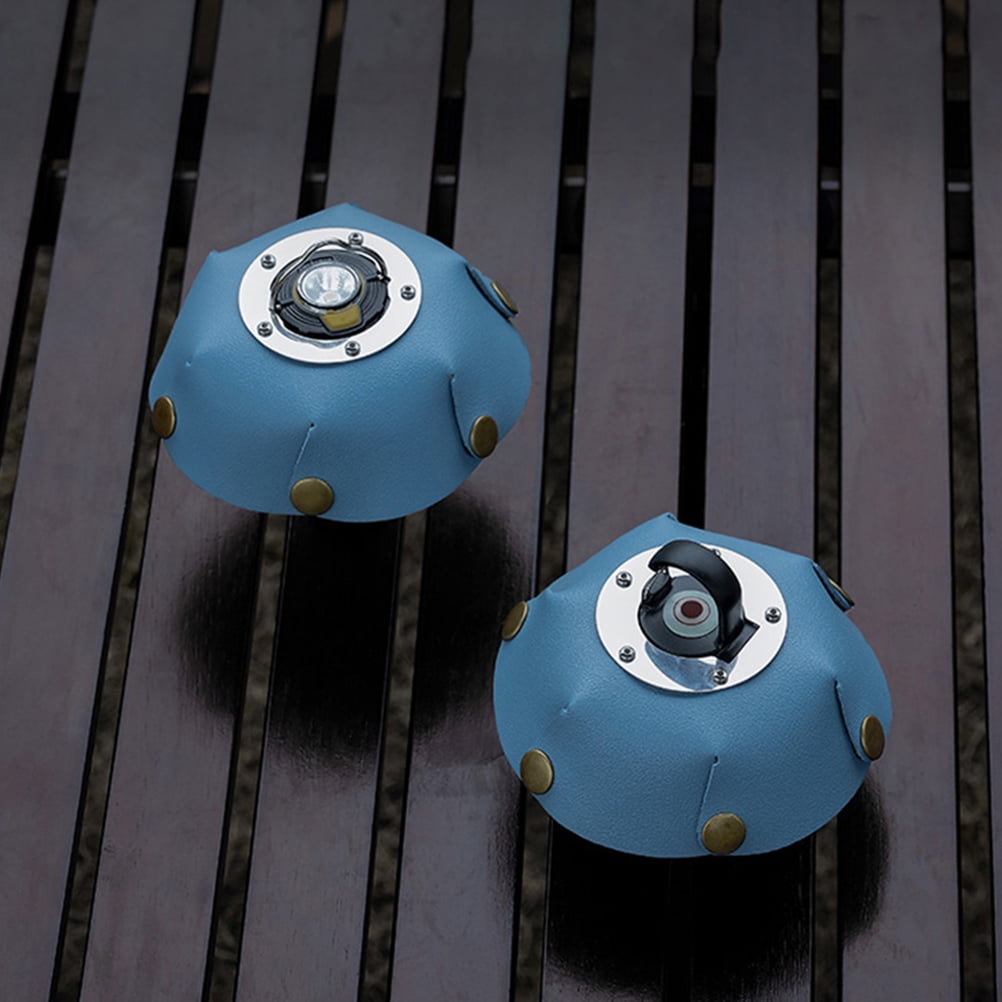 USHOBE Light Shades for 1Pack 5.7x5.7x1.6In -Blue Pu with Gather Light ...
