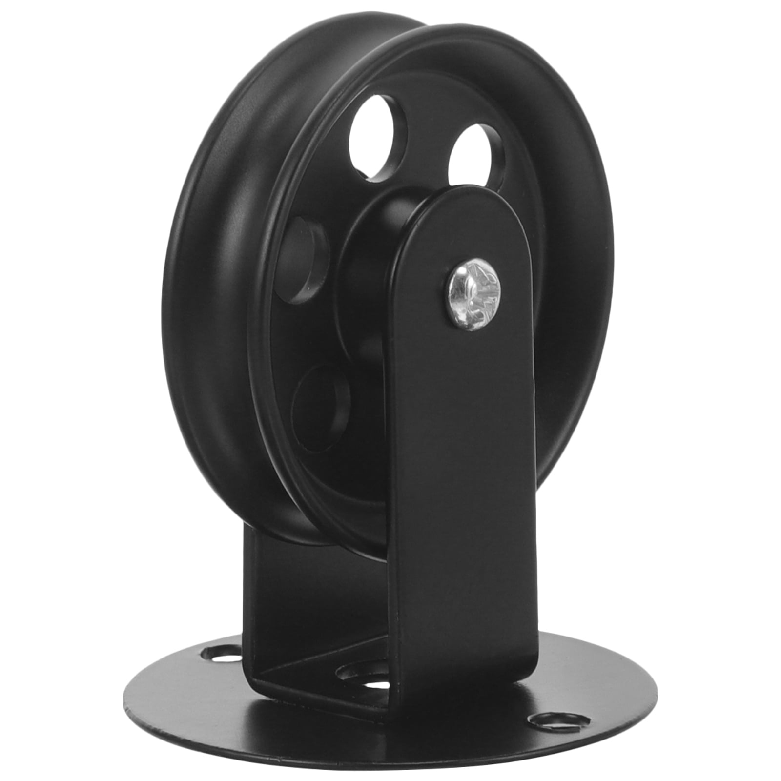 USHOBE Pulley for Pendant Light Fixture Classic Round Black Iron ...