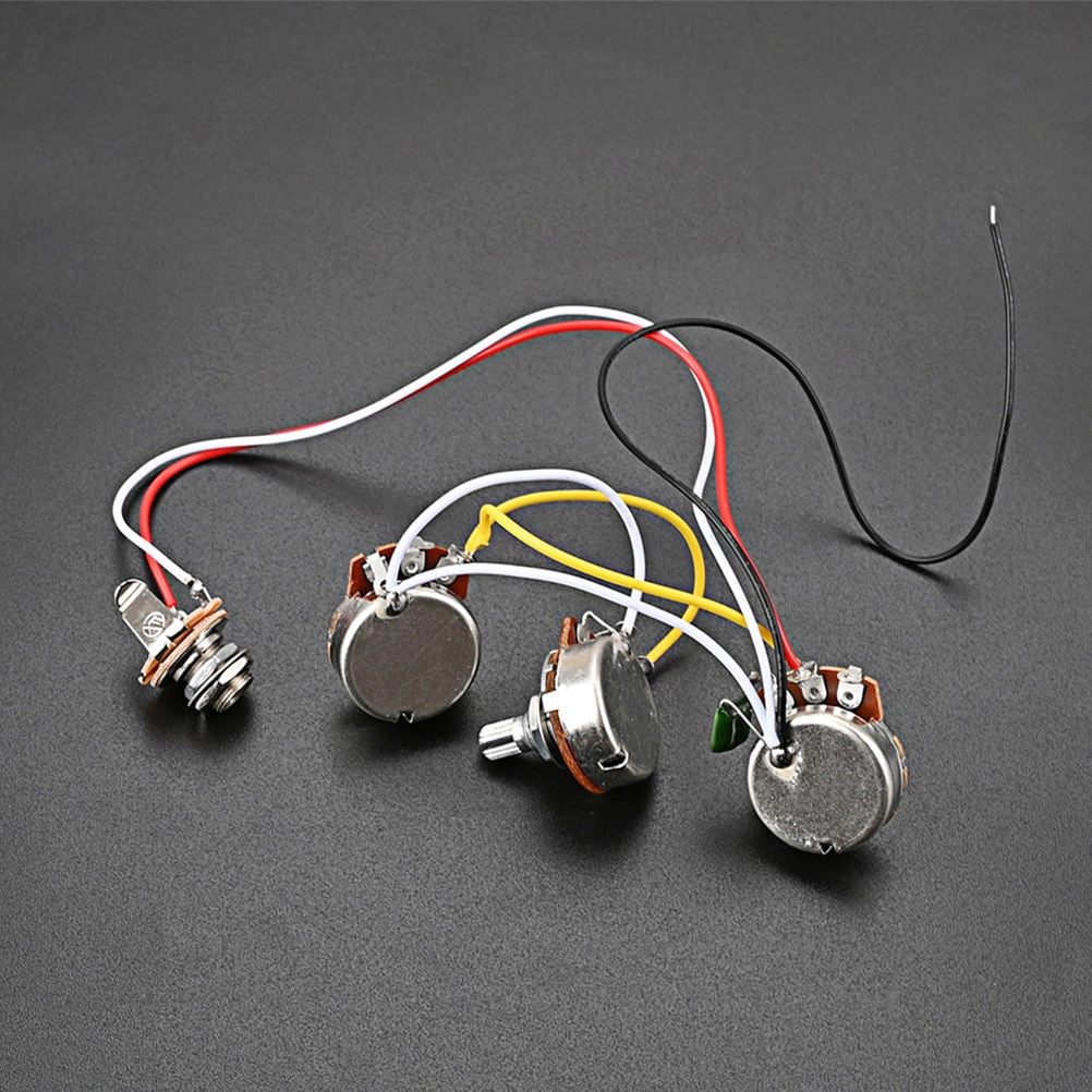 USHOBE Wired Harness Noise Reduction 1 Set Metal Guitar Wiring for DIY ...