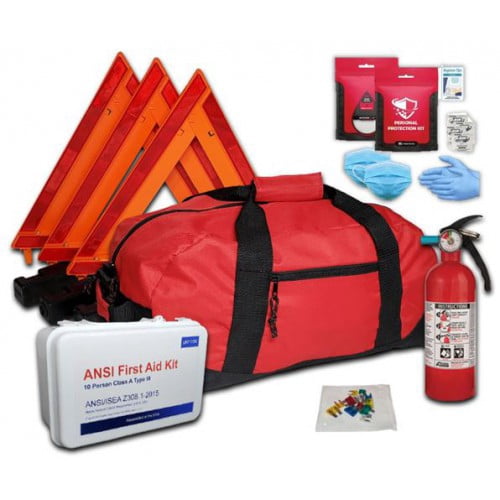 USKITS DOT Essential OSHA ANSI Compliant Kit with Be Prepared PPE ...