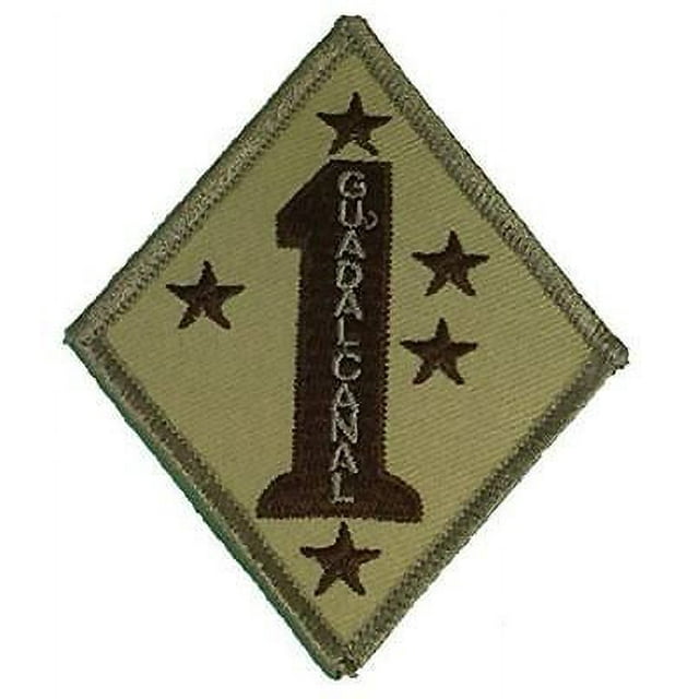 USMC 1ST FIRST MARINE DIVISION MARDIV GUADALCANAL PATCH DESERT TAN OIF ...