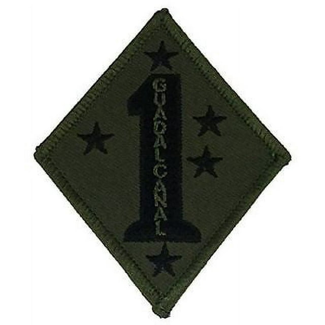USMC 1ST FIRST MARINE DIVISION MARDIV GUADALCANAL PATCH OD OLIVE DRAB ...