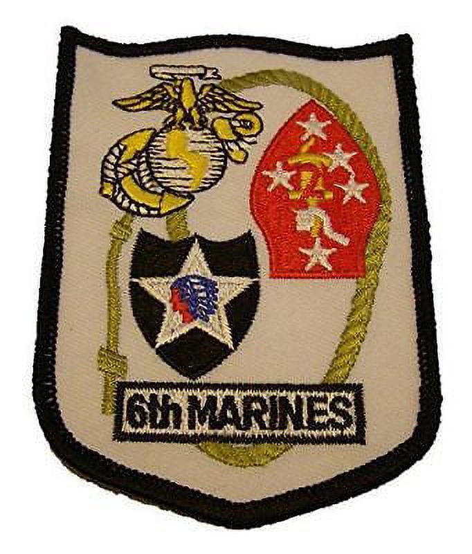 USMC 6TH MARINES SIXTH MARINE REGIMENT PATCH INDIANHEAD EGA EAGLE GLOBE ...