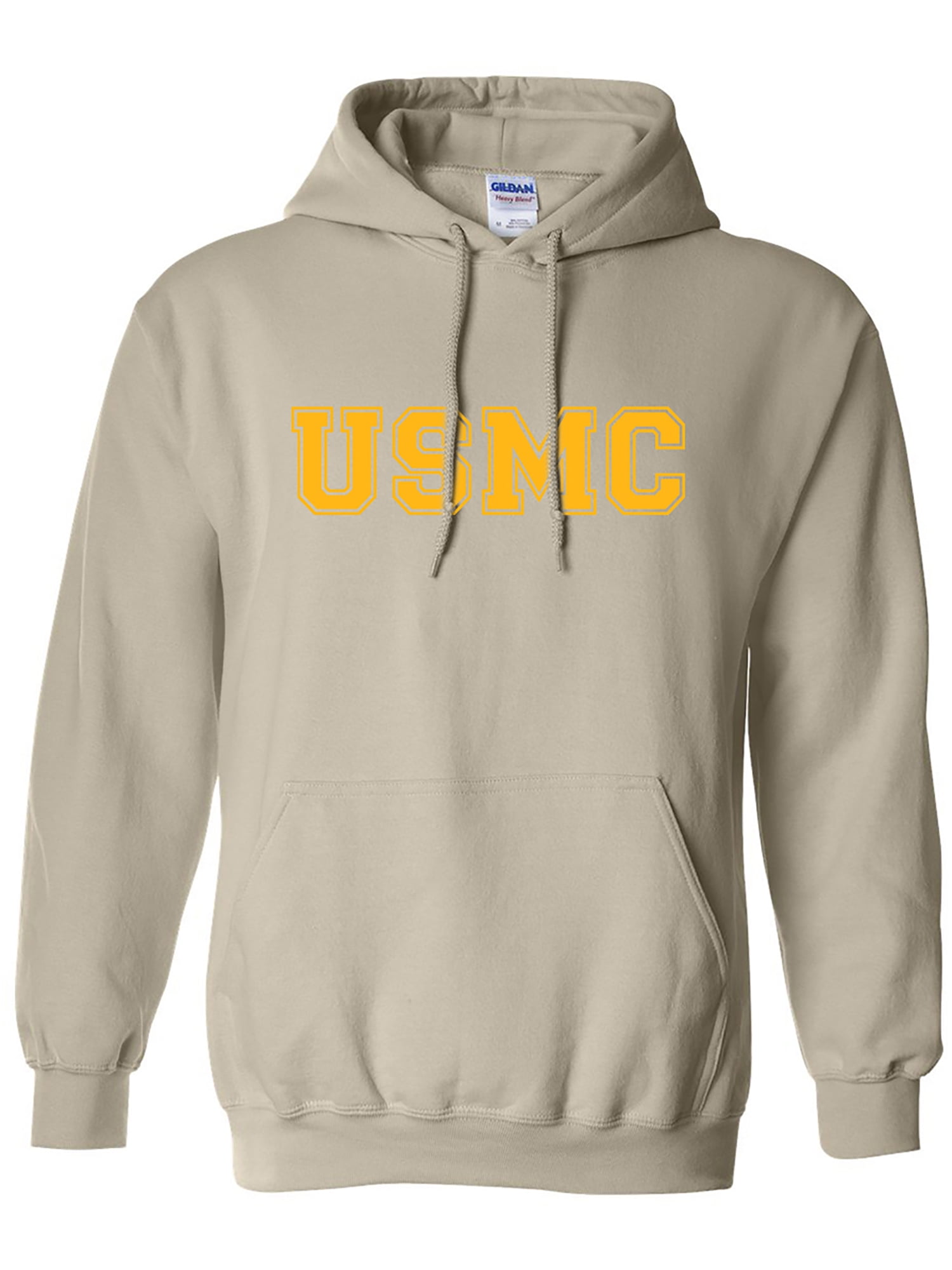 USMC Athletic Gold Adult Hooded Sweatshirt - Walmart.com