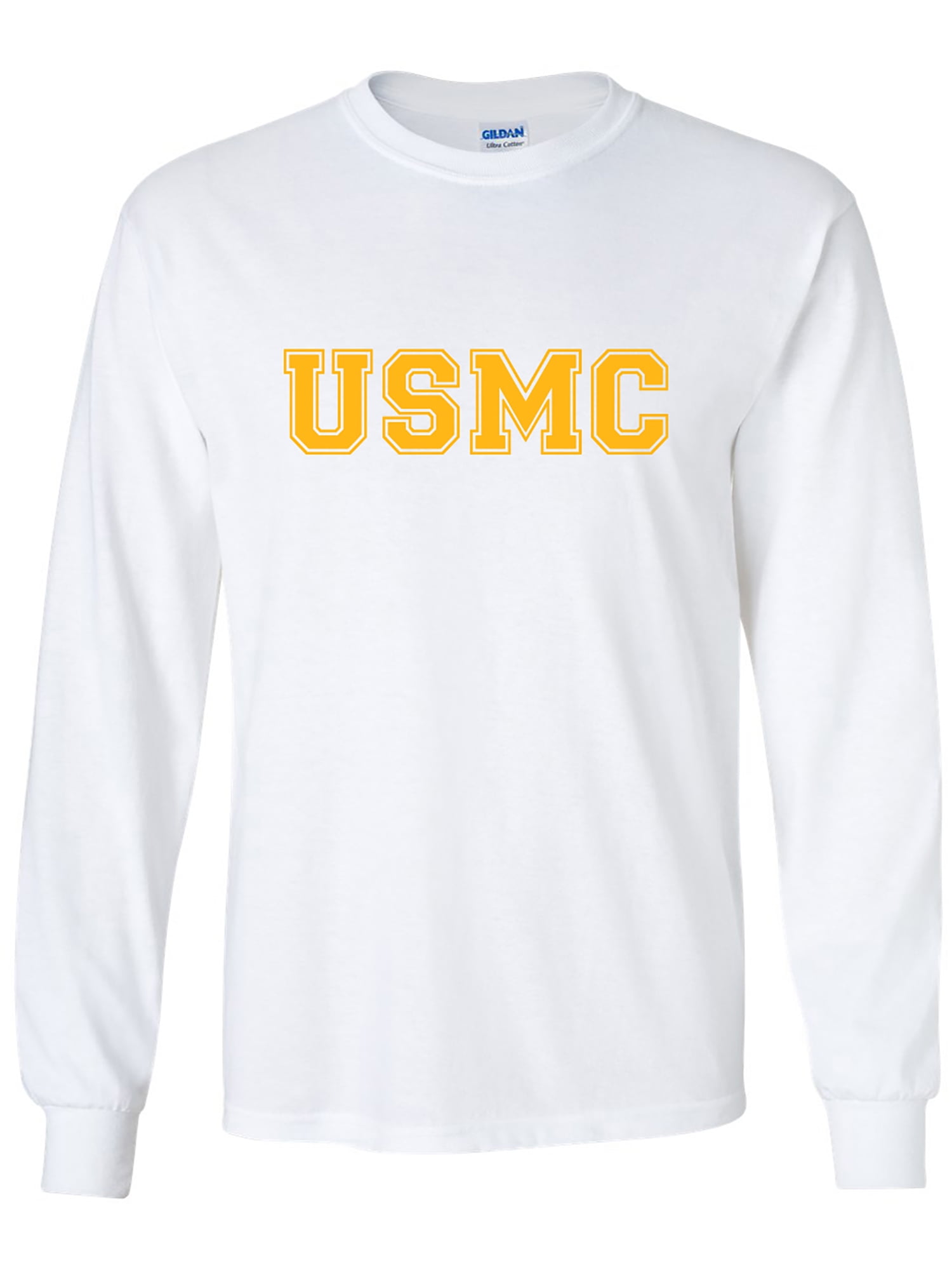 USMC Athletic Gold Adult Long Sleeve T-shirt - Walmart.com