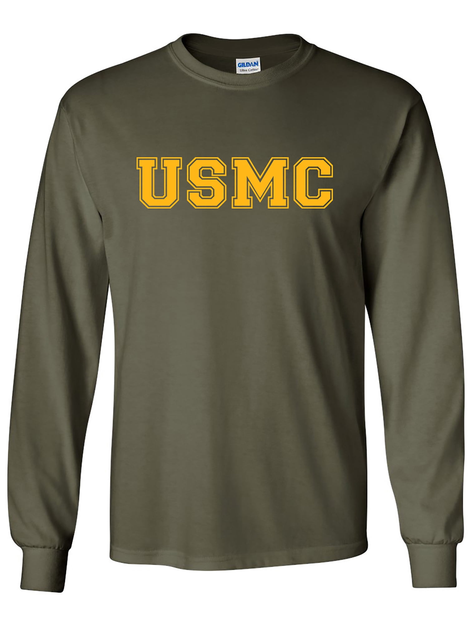USMC Athletic Gold Adult Long Sleeve T-shirt - Walmart.com