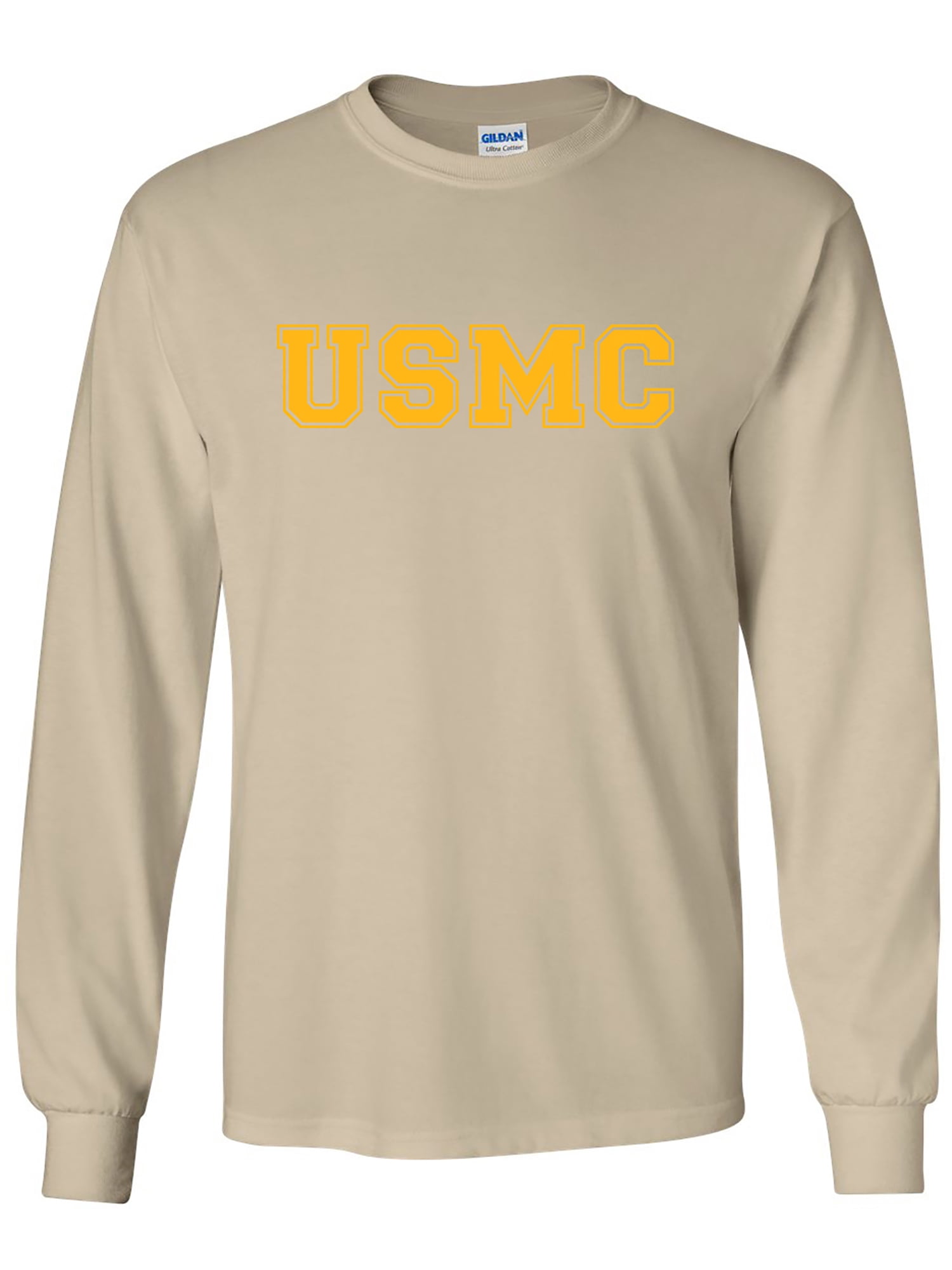 USMC Athletic Gold Adult Long Sleeve T-shirt - Walmart.com